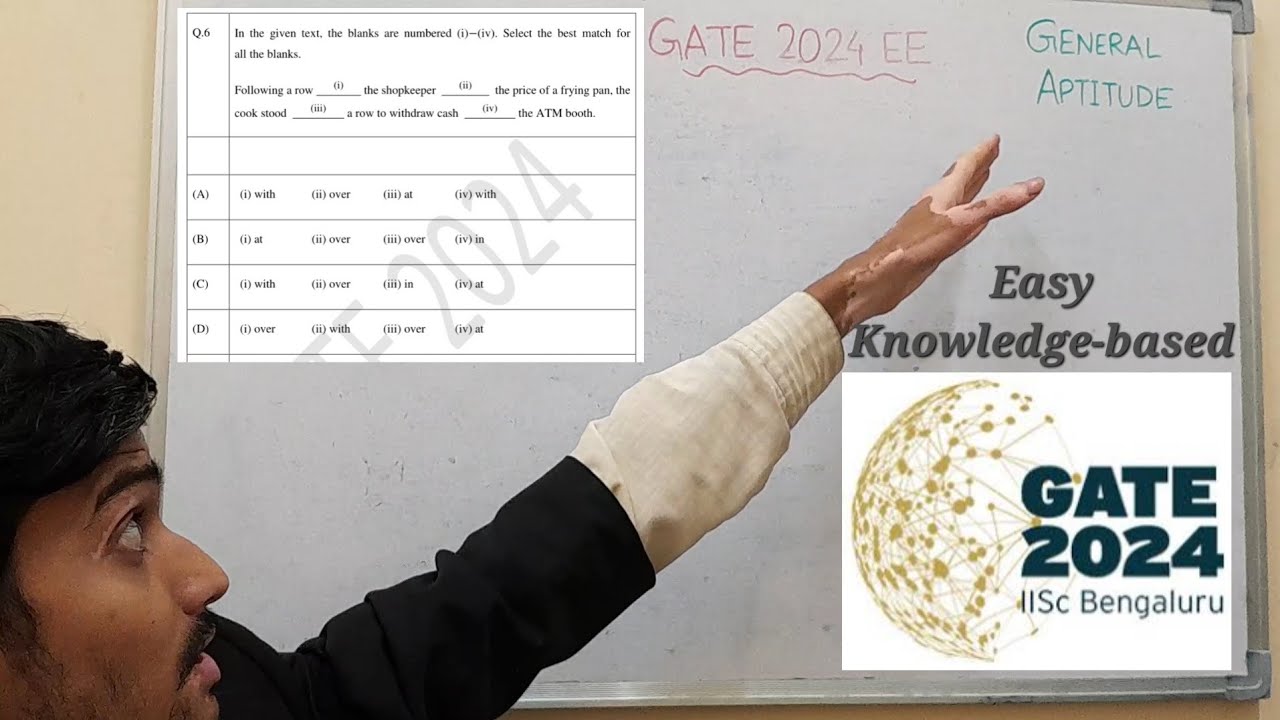 GATE Electrical Engineering (EE) 2024 Question No. 6 General Aptitude ...