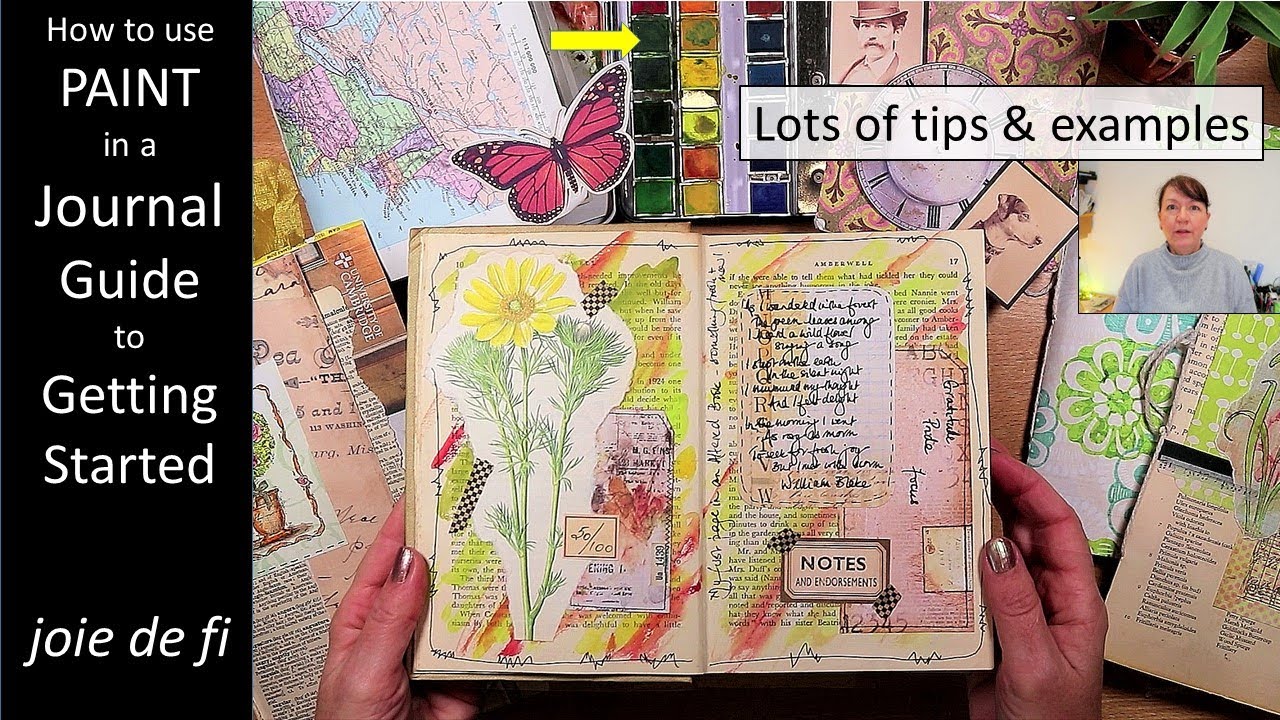 How To Use PAINT In A Junk JOURNAL ⭐ BEGINNERS GUIDE To Getting Started ...