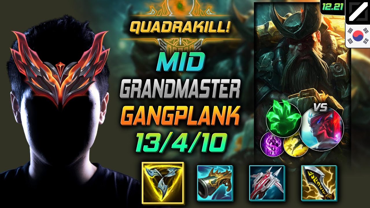 GrandMaster Mid Gangplank Build Trinity Force Grasp of the Undying ...