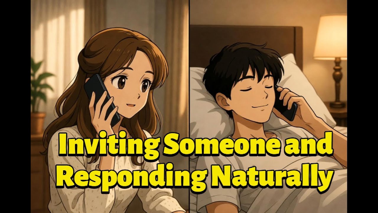 How to talk about Inviting Someone and Responding Naturally | Real ...