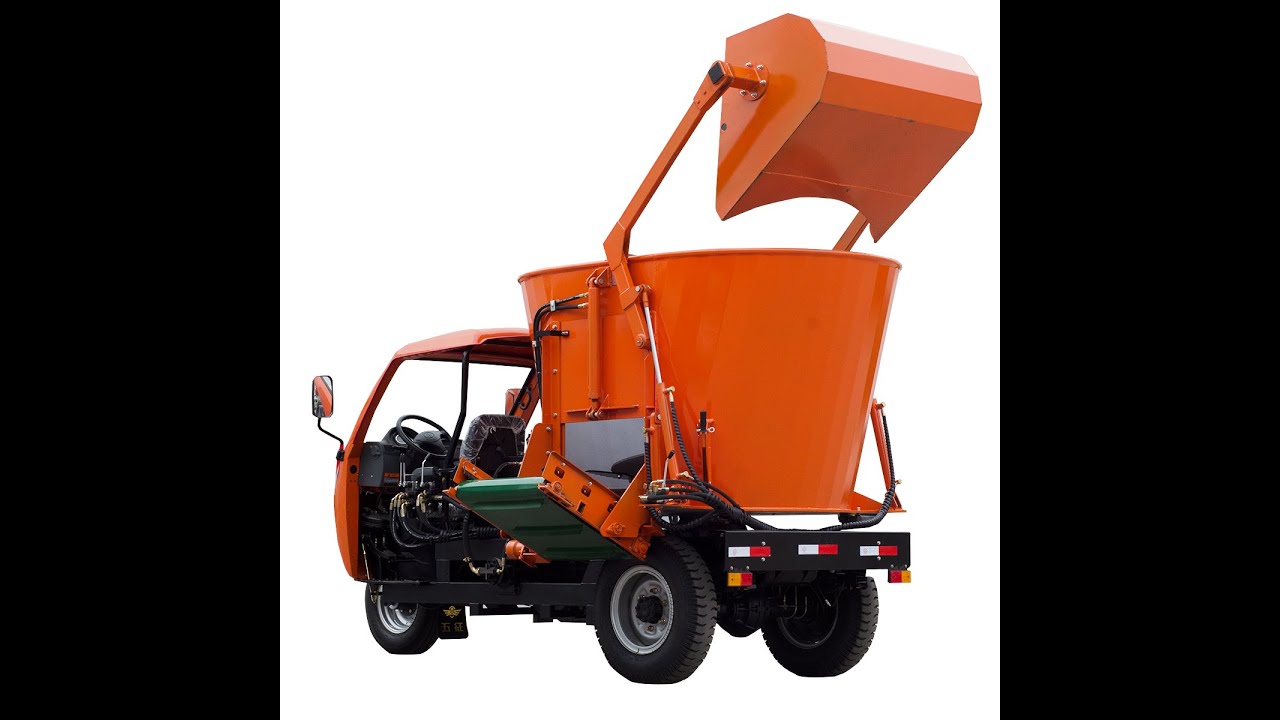 MITMR 04C mini self propelled TMR feeder mixer machine with loader and ...