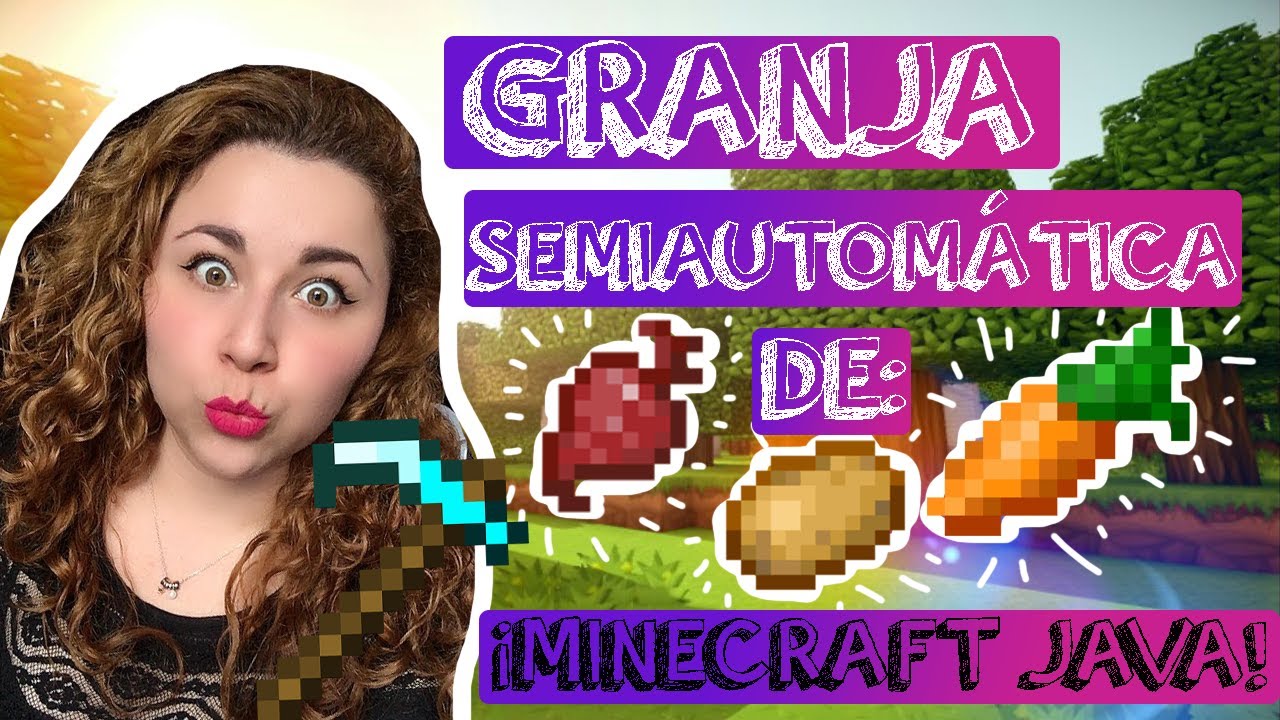 GRANJA SEMIAUTOMÁTICA DE PAPA, ZANAHORIA, TRIGO Y BETABEL || MINECRAFT ...