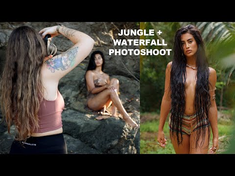 Natural Light Waterfall + Jungle Photoshoot in Costa Rica, Behind the scenes