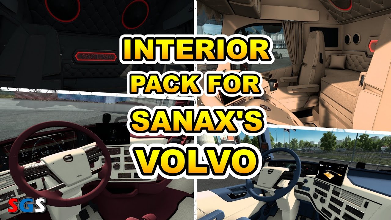 |ETS2 1.53| Interior Pack for Sanax's Volvo by King Customs - YouTube