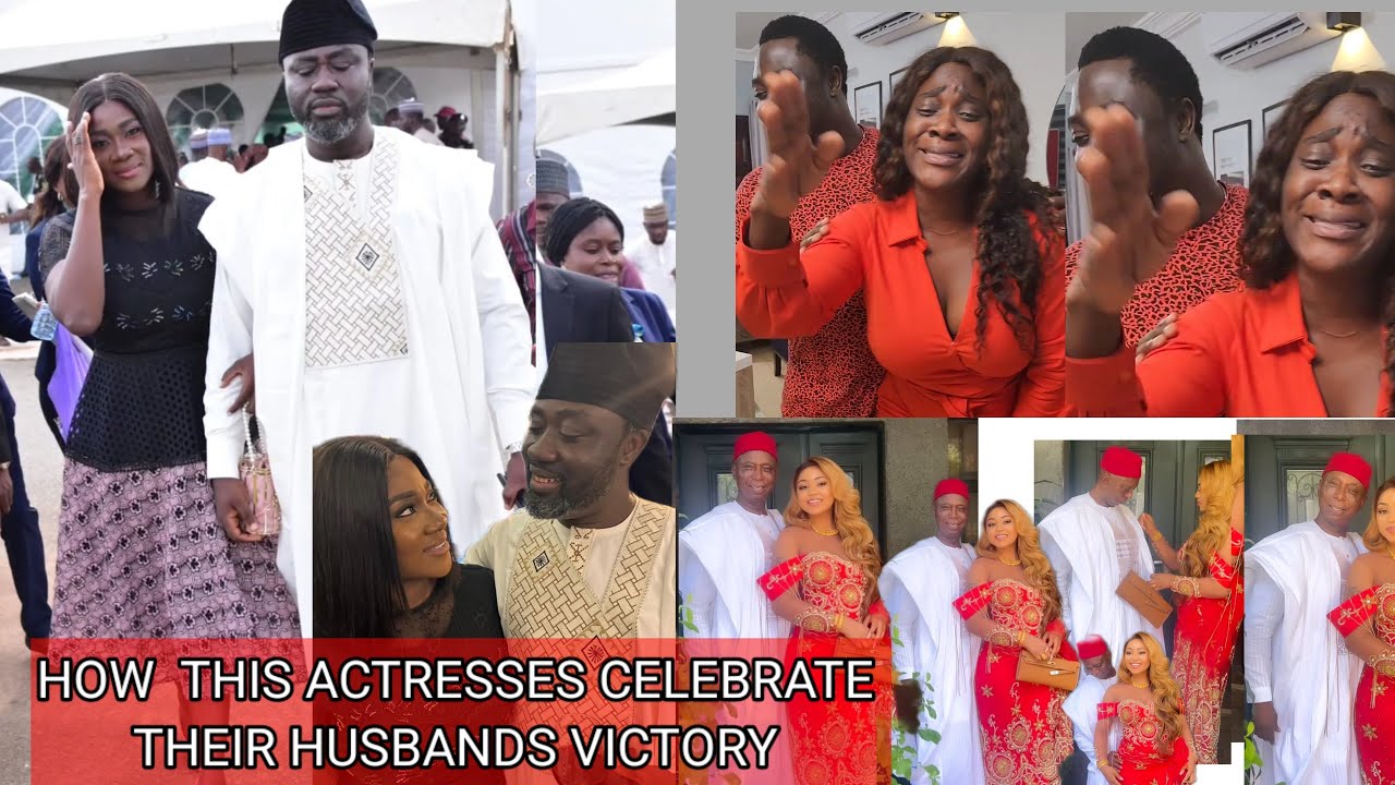 Mrs Mercy Johnson & Husband Prince Step out to celebrate Inauguration plus Regina Daniel Ned ...