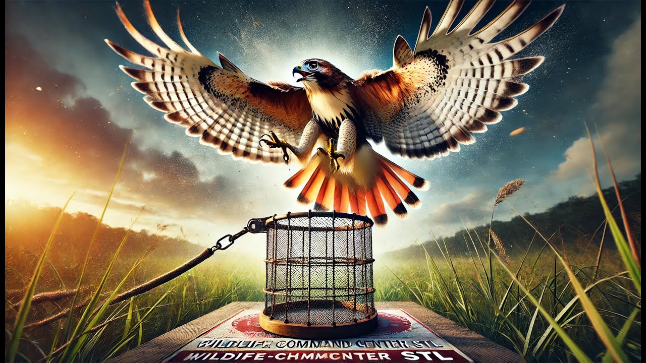 Trapping a Red-Tailed Hawk with Master Falconer Bare Hands Beran # ...