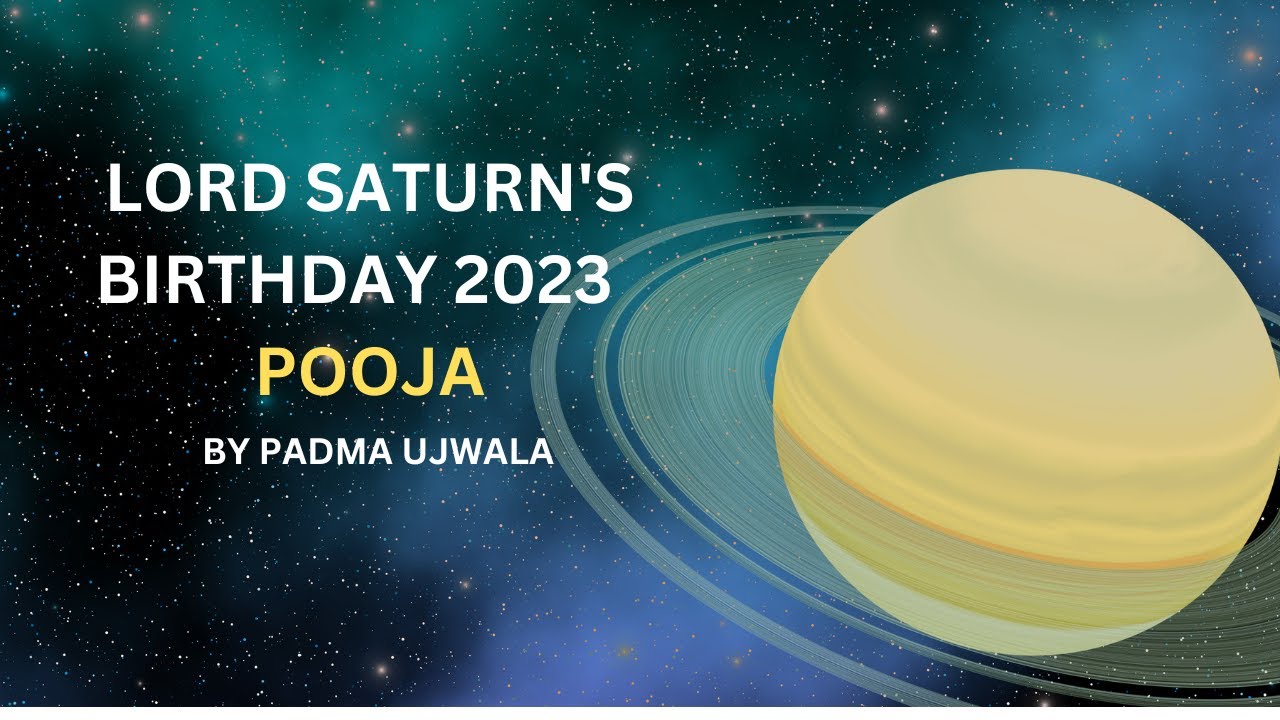Lord Saturn's Birthday Pooja by Padma Ujwala - YouTube