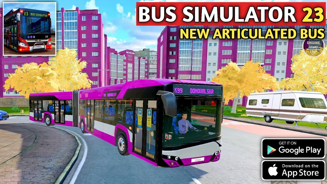 🚌NEW ARTICULATED BUS In Bus Simulator 23 By Ovilex Software🛣️ | Bus ...
