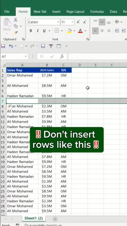 Insert Rows Easly Microsoftoffice Excelshorts Tricks Youtube