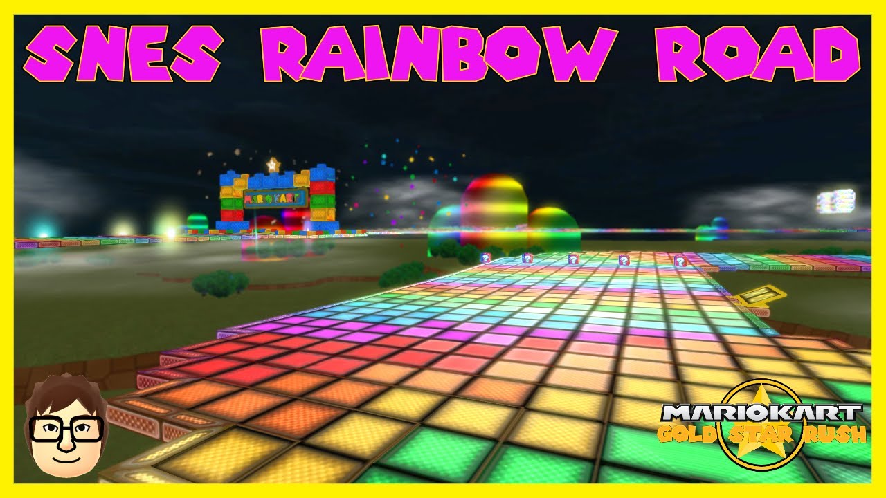 SNES Rainbow Road | Gold Star Rush - YouTube