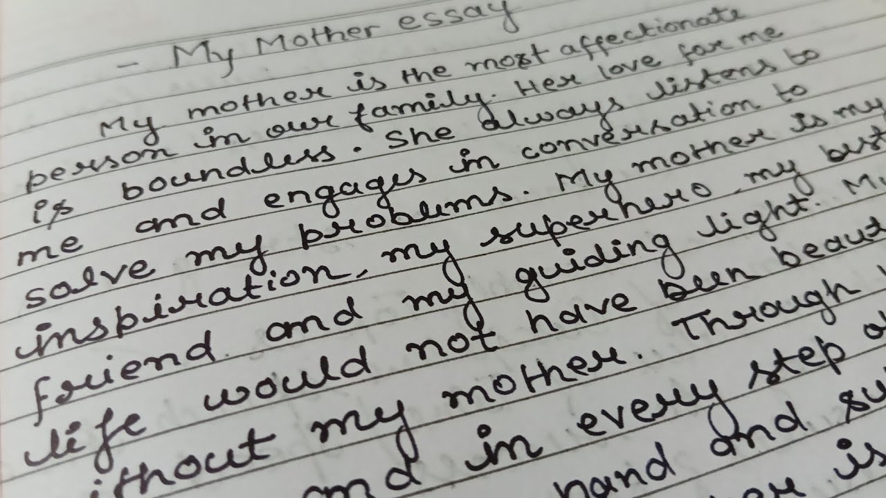 Short paragraph on my mother || Essay on my mother in english || My ...