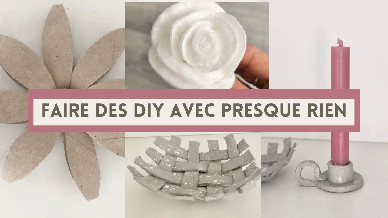 FAIRE DES DIY AVEC PRESQUE RIEN / RECYCLAGE / DIY FACILES - YouTube