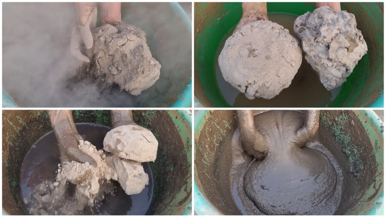 Choco Mud Crumbling in Water 💦 Extremely Satisfying Powdery asmr ...