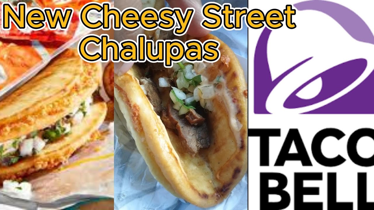 Taco Bell NEW Cheesy Street Chalupas Good?! Food Review - YouTube
