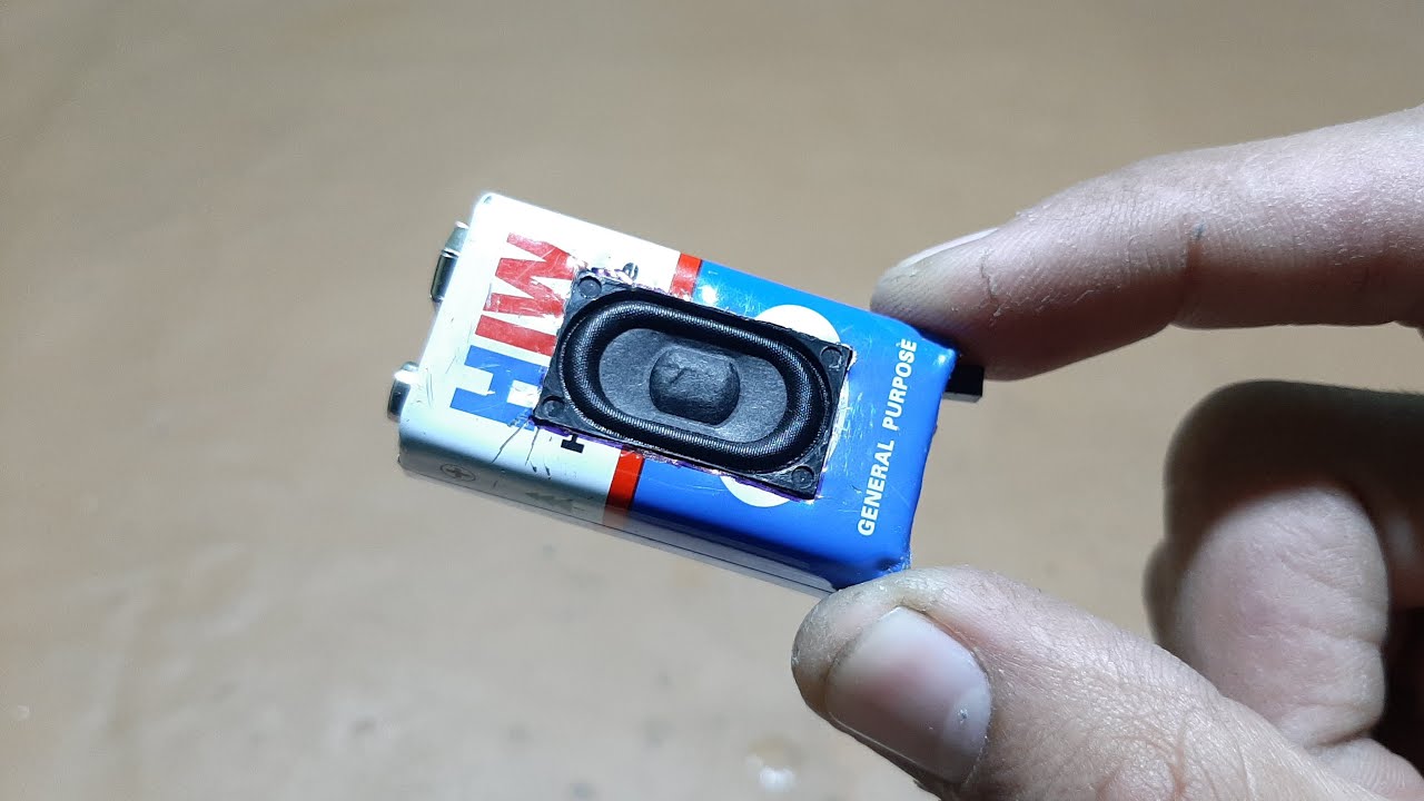 How to make mini Bluetooth Speaker Old 9v Battery || DIY mini Bluetooth ...