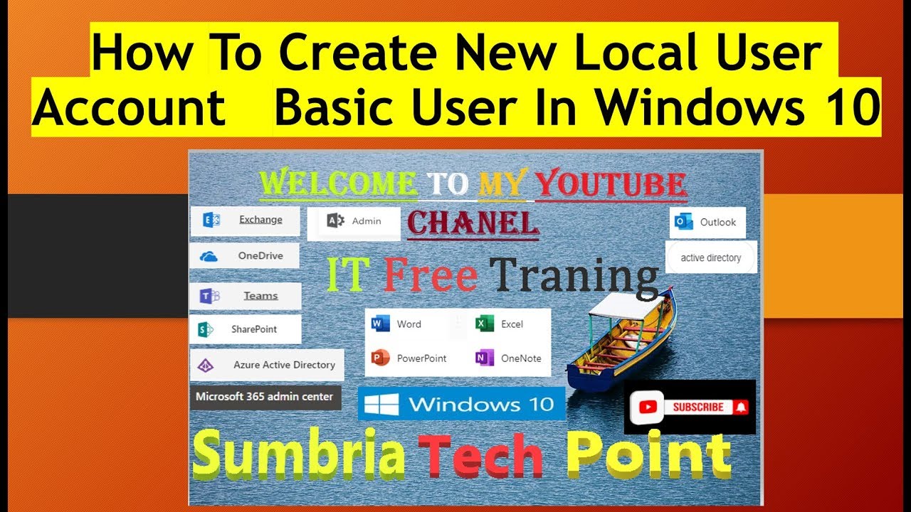 How to create new local user account Basic User In Windows 10 - YouTube