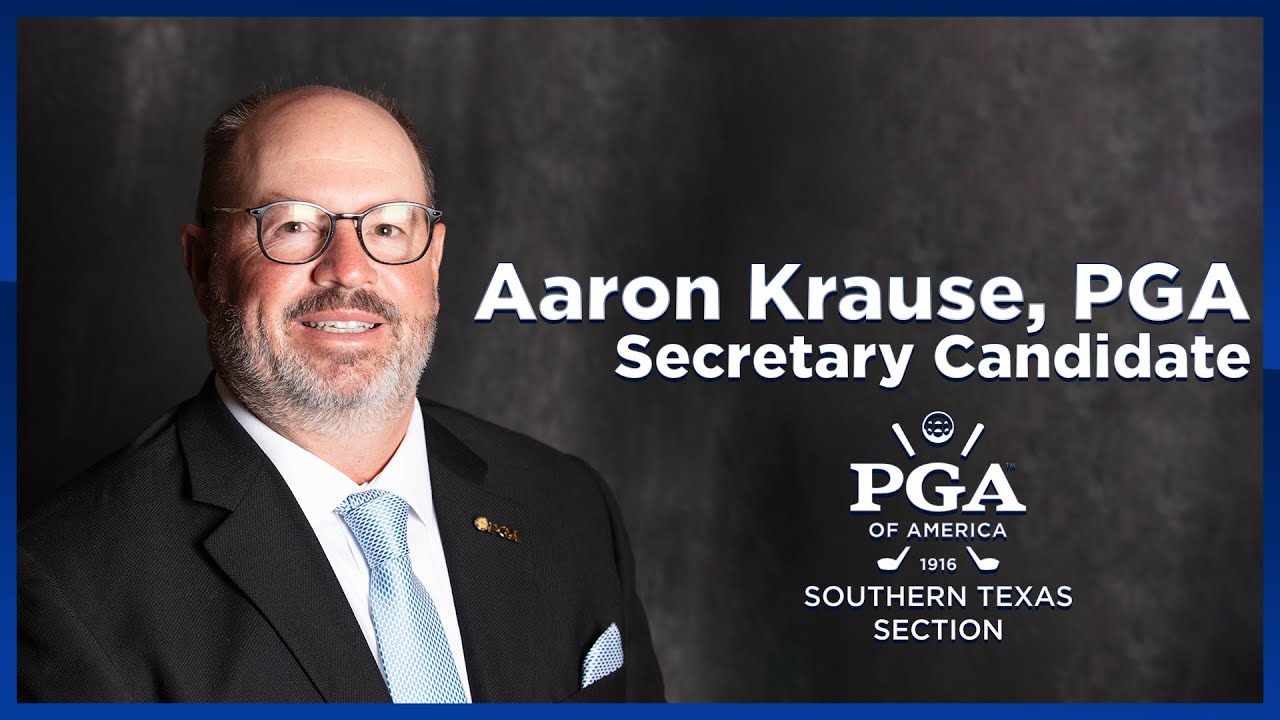 Aaron Krause, PGA - STPGA Secretary Candidate - YouTube