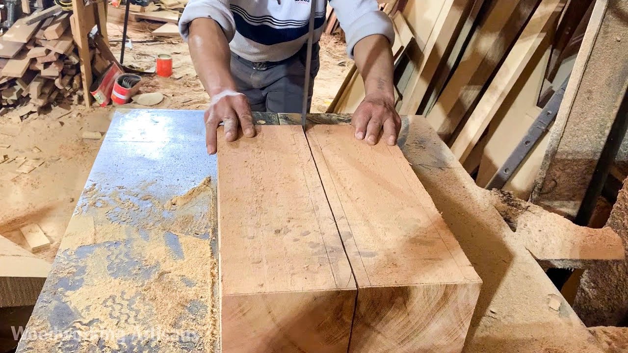 Amazing Woodworking Art - How To Build Carved Table with Angle of ...