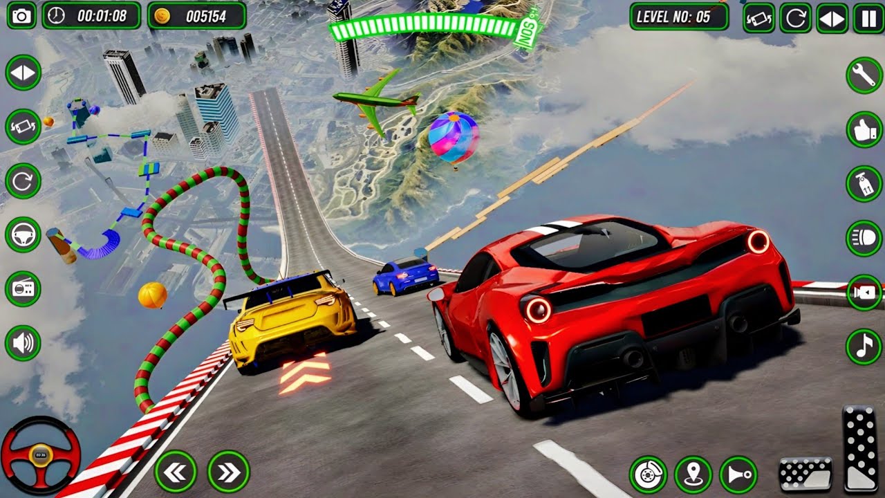 Stunts Car Racing 3D - Extreme GT Sports Car Racing - Android Gameplay ...