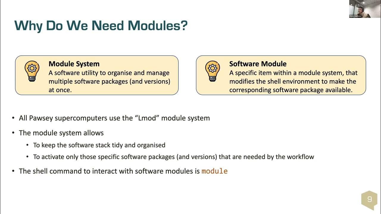 Introduction to supercomputing (pt 4): Using software modules - YouTube