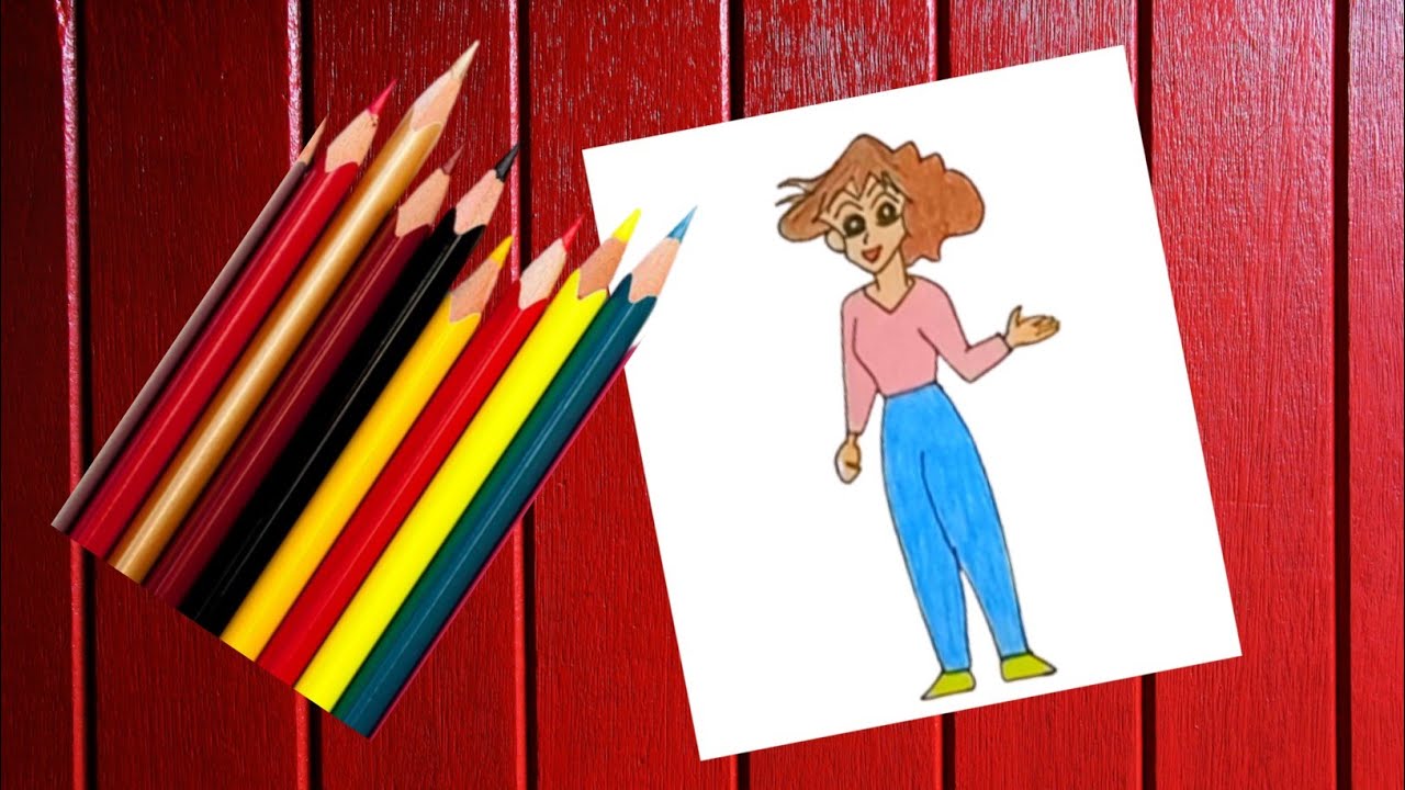 How To Draw Shinchan Mom Mixi || Mixi Drawing || - YouTube