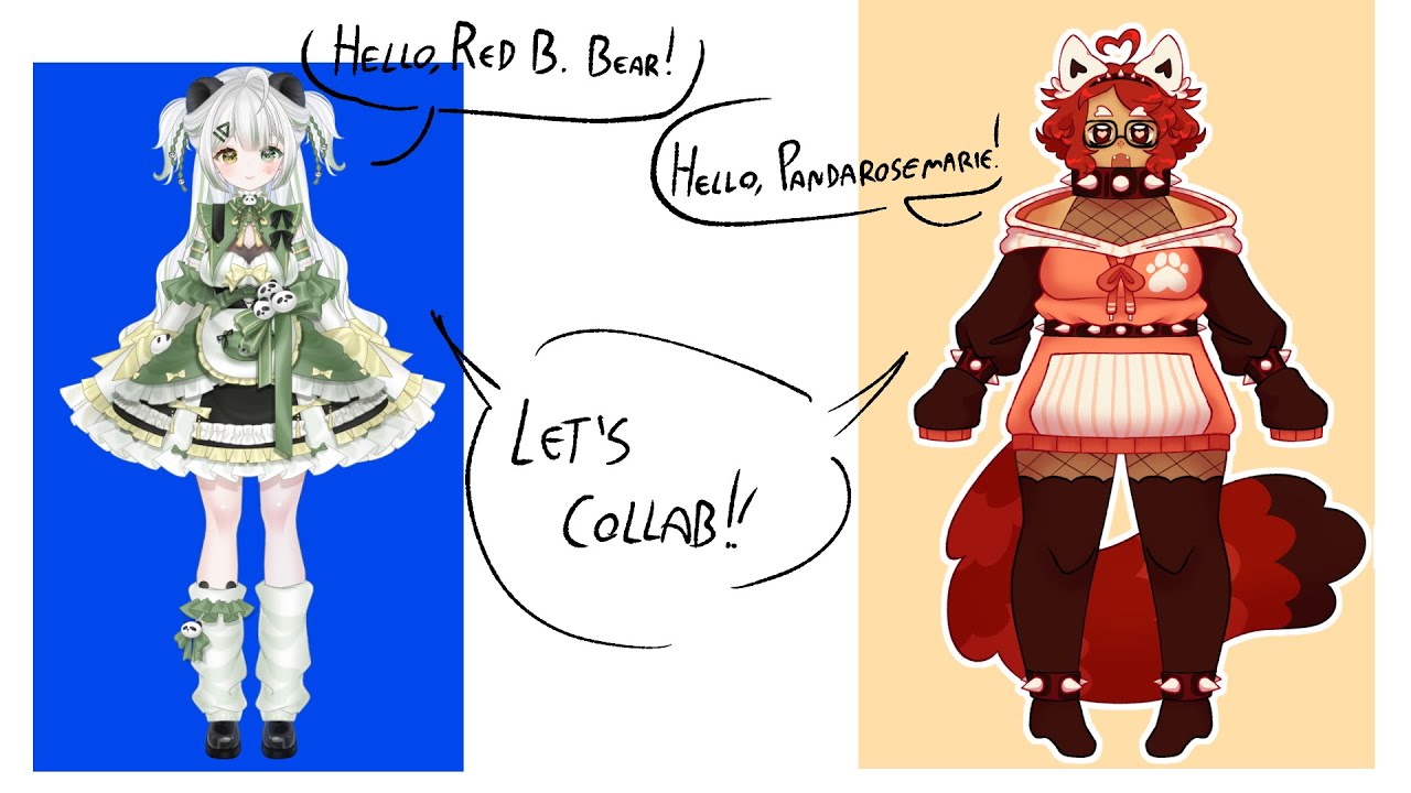 Red B. Bear makes drawing for a Collab!! - YouTube