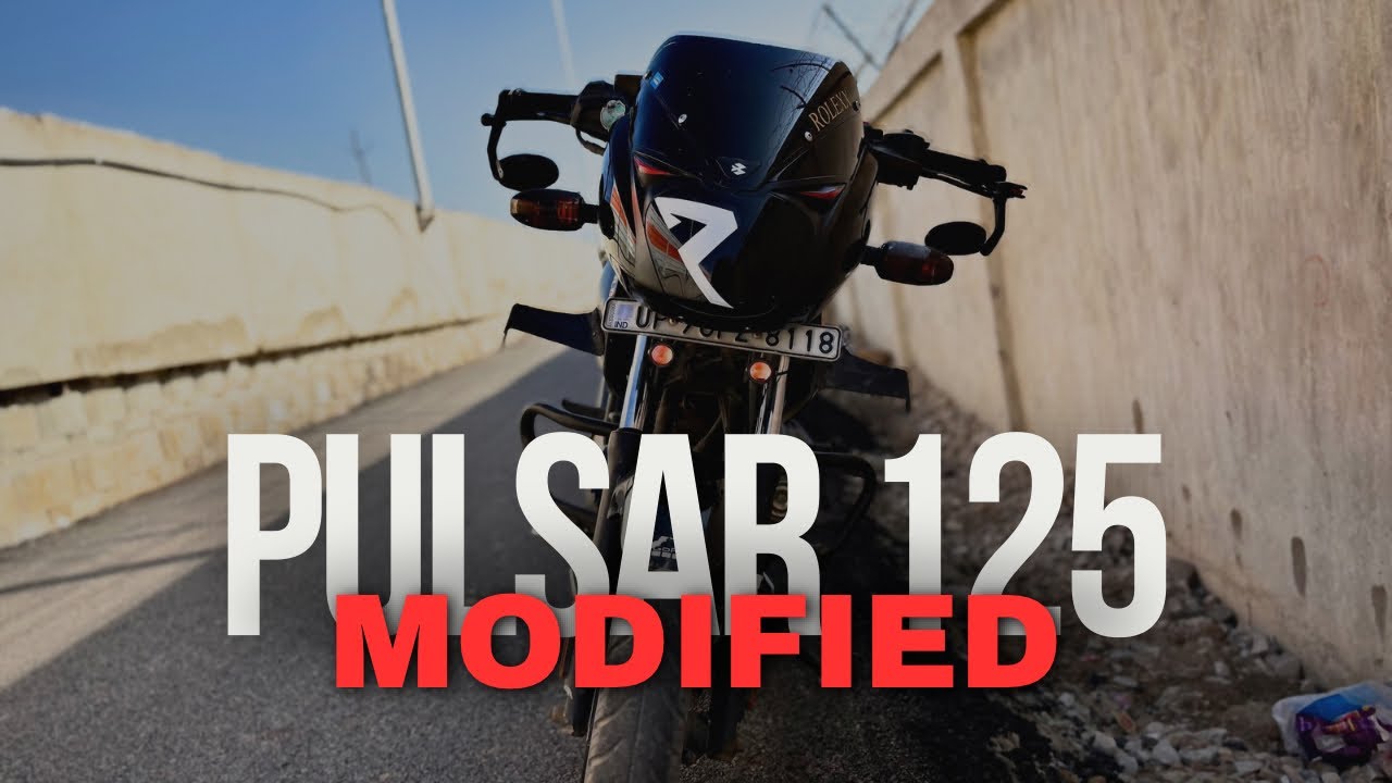 Pulsar 125 Full Headlights Modified Wrap Graphics | New Fog lights ...