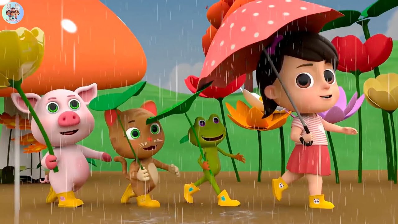 Rain rain go away (Kitten version)| Nursery rhymes & Kids songs| Dora ...