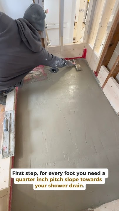 CustomFloat how video #howto #construction #remodel #bath - YouTube