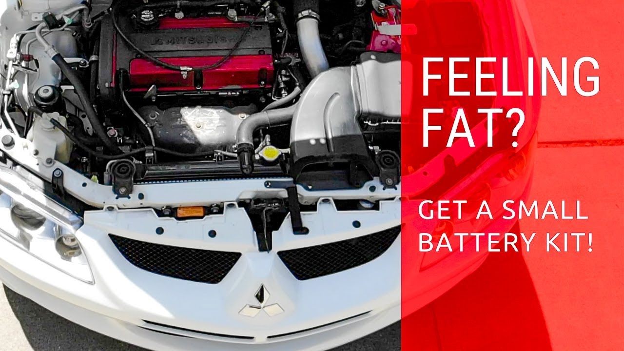 Evo Small Battery Kit. Odyssey Install Evo 8 Evo 9. - YouTube