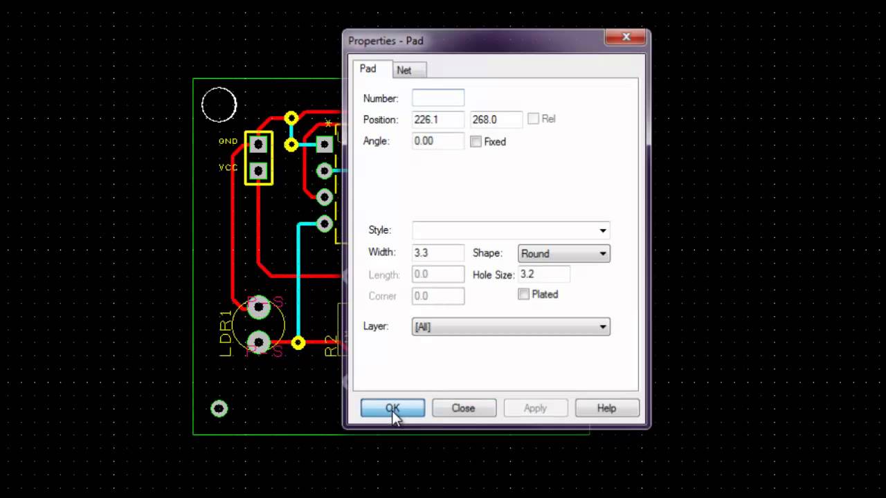 How to Add mounting Holes to your PCB in DesignSpark PCB - YouTube