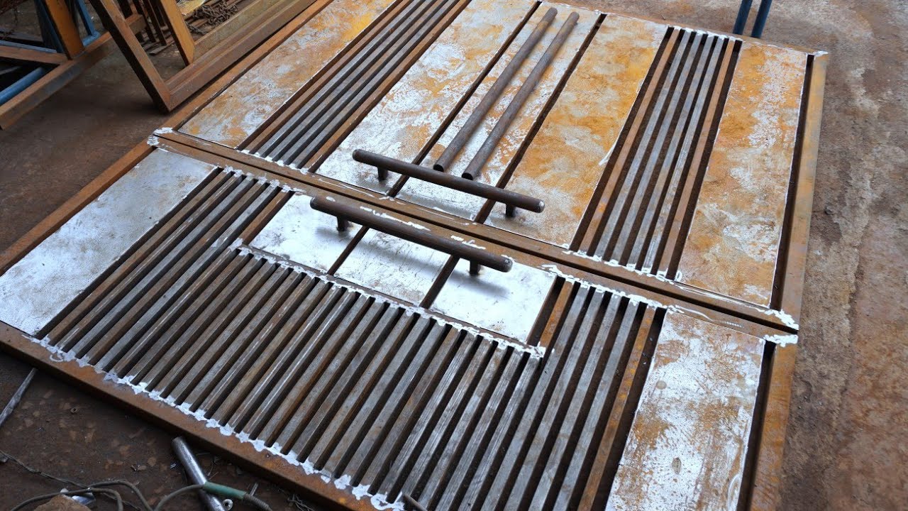 MS pipe gate design | iron gate | CNC cutting gate design | Front gate ...