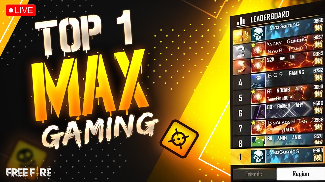 New Grandmaster Top 1 Push V Badge Lobby FF LIVE Free Fire LIVE! #ff # ...