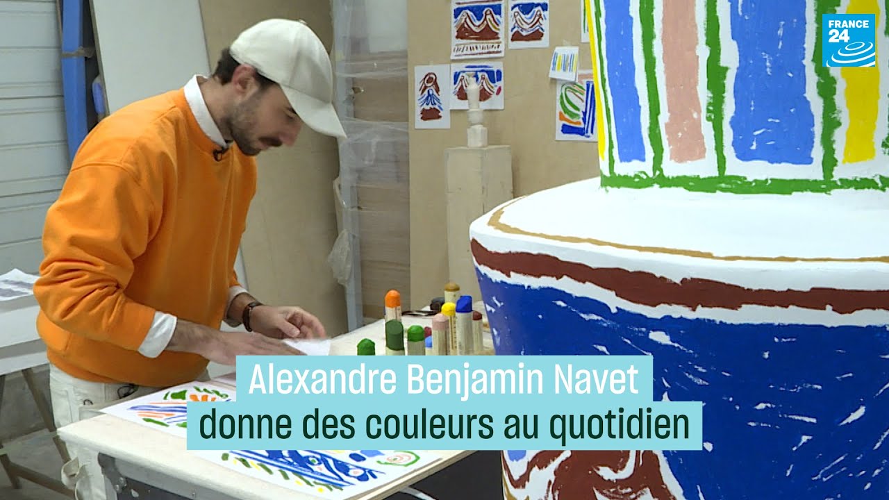 Alexandre Benjamin Navet donne des couleurs au quotidien • FRANCE 24 - YouTube