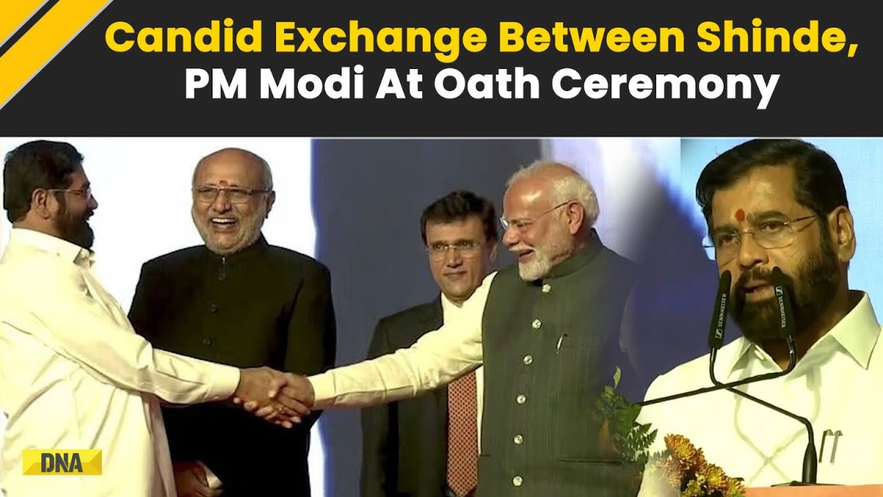 Maharashtra CM News: PM Modi, Dy CM Eknath Shinde Share Candid Moment ...