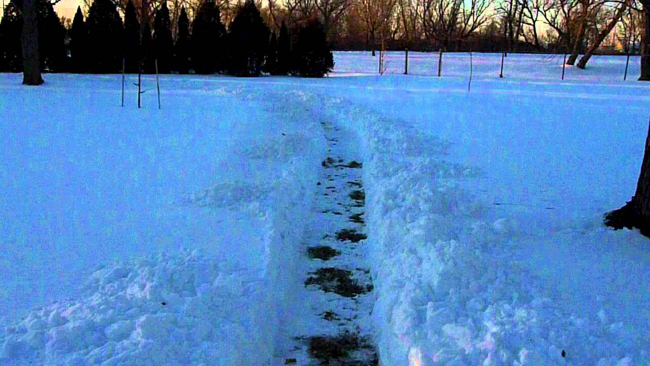 Winter Backyard Running Track [HD] - YouTube