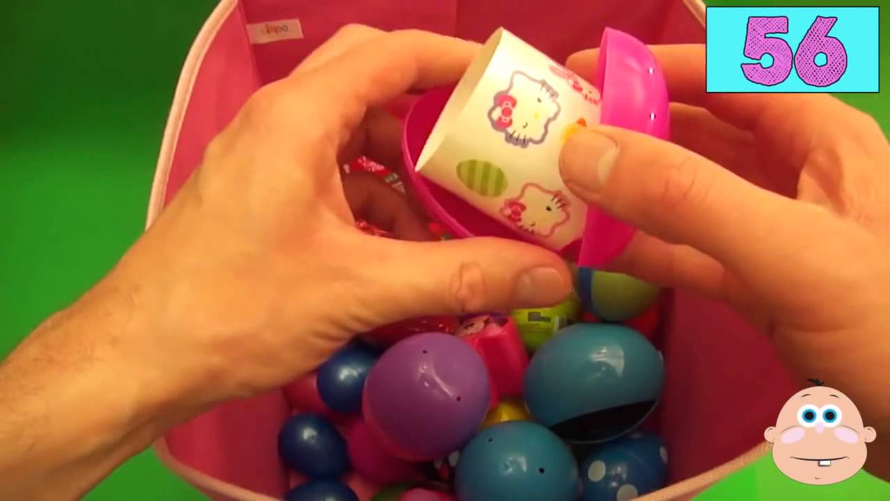 NEW Huge 101 Surprise Egg Opening Kinder Surprise Elmo Disney Pixar ...