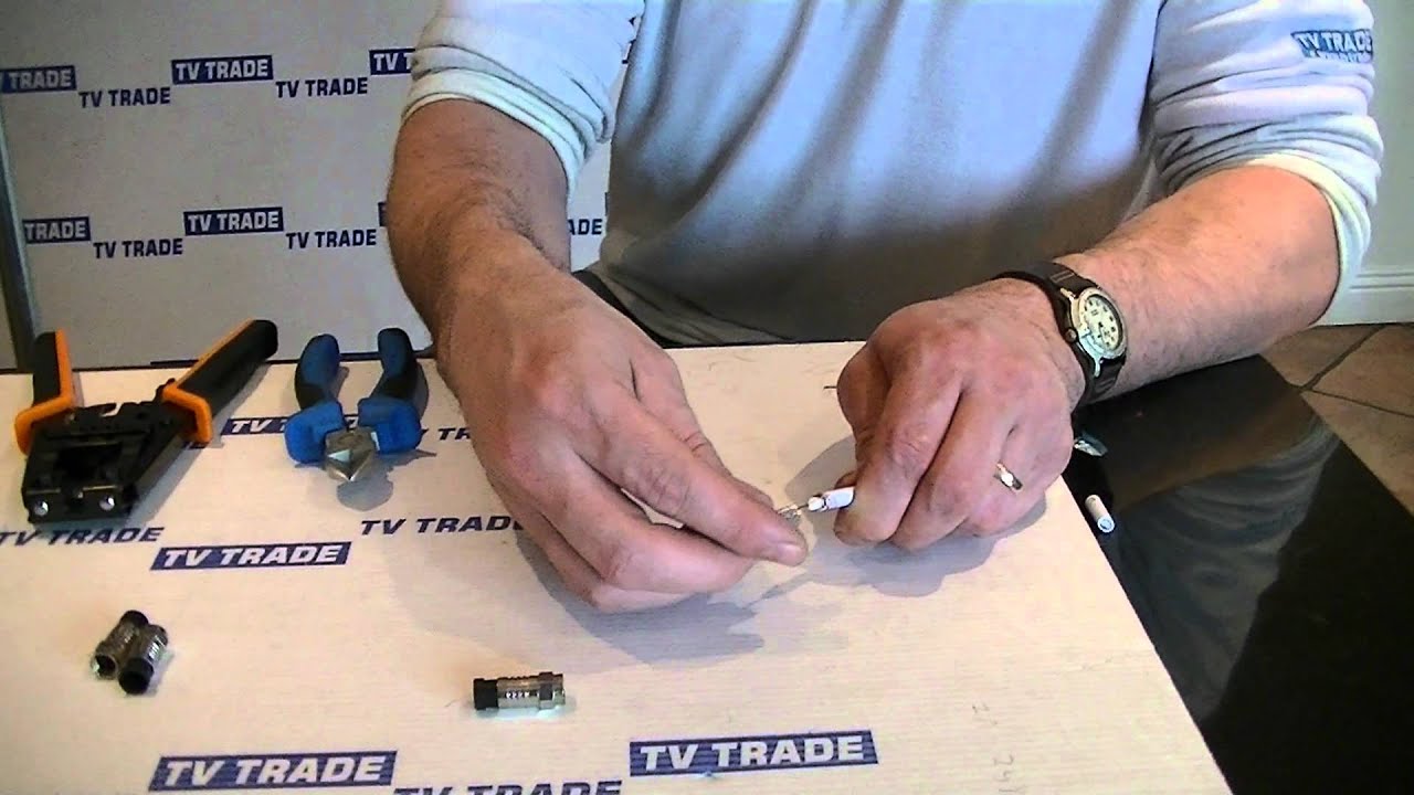 Professional F Type Connectors Compression Tool - YouTube