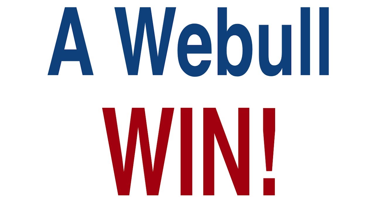 A Webull Free Stock Win :) - YouTube