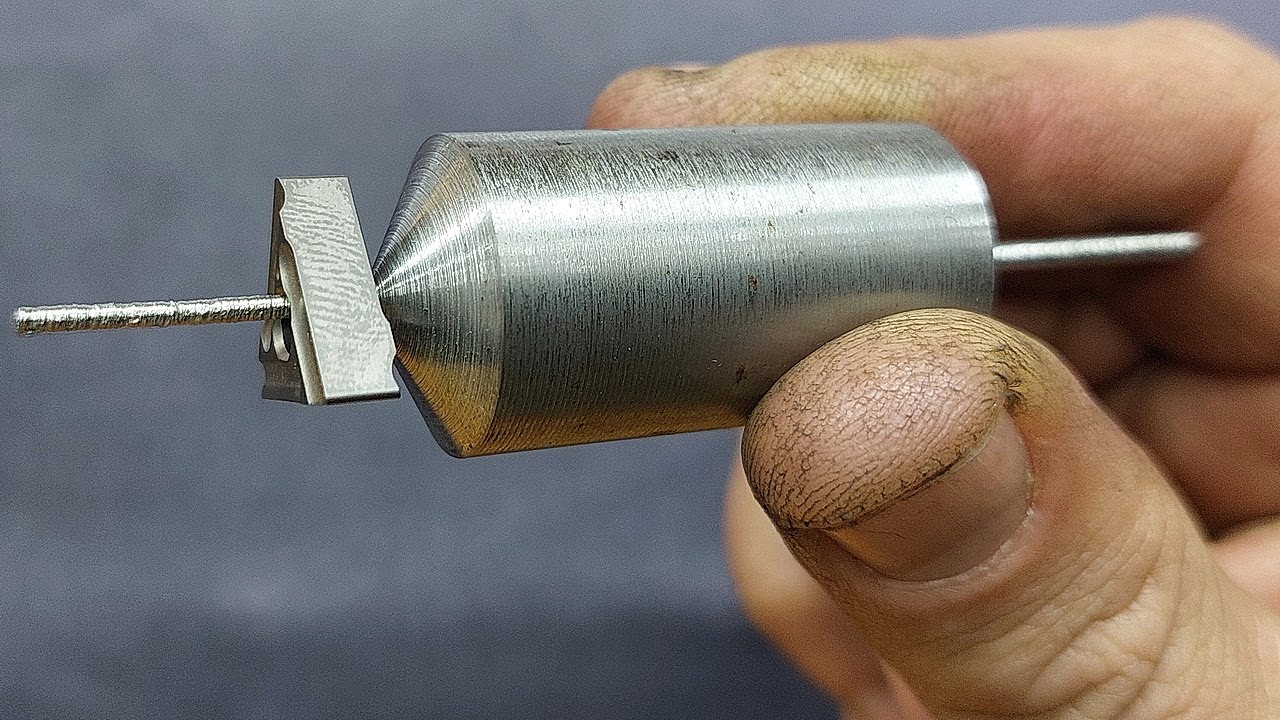 Amazing Idea! Made Super Homemade Metal Turning Tool - YouTube