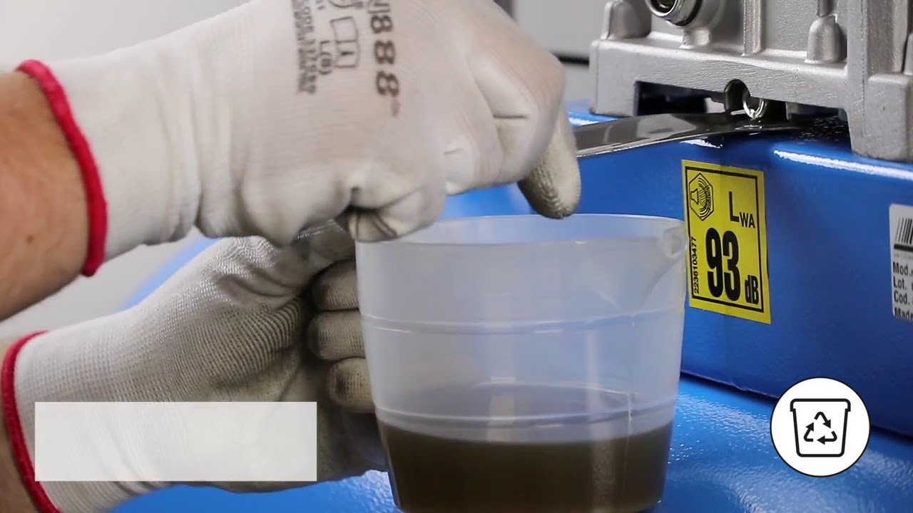 How to change the oil on an ABAC belt driven air compressor - YouTube
