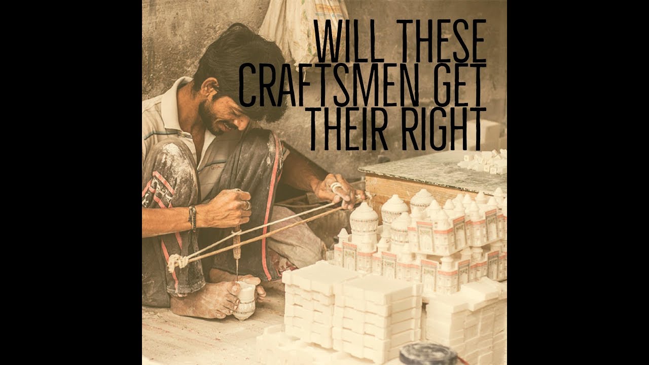 Marble Inlay Art Process Done In the Streets of Agra - YouTube