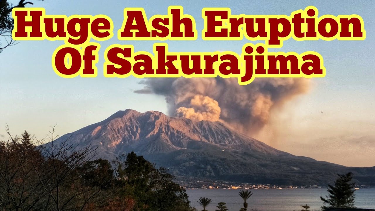 Huge Ash Cloud Eruption Of Sakurajima Stratovolcano In Japan - YouTube