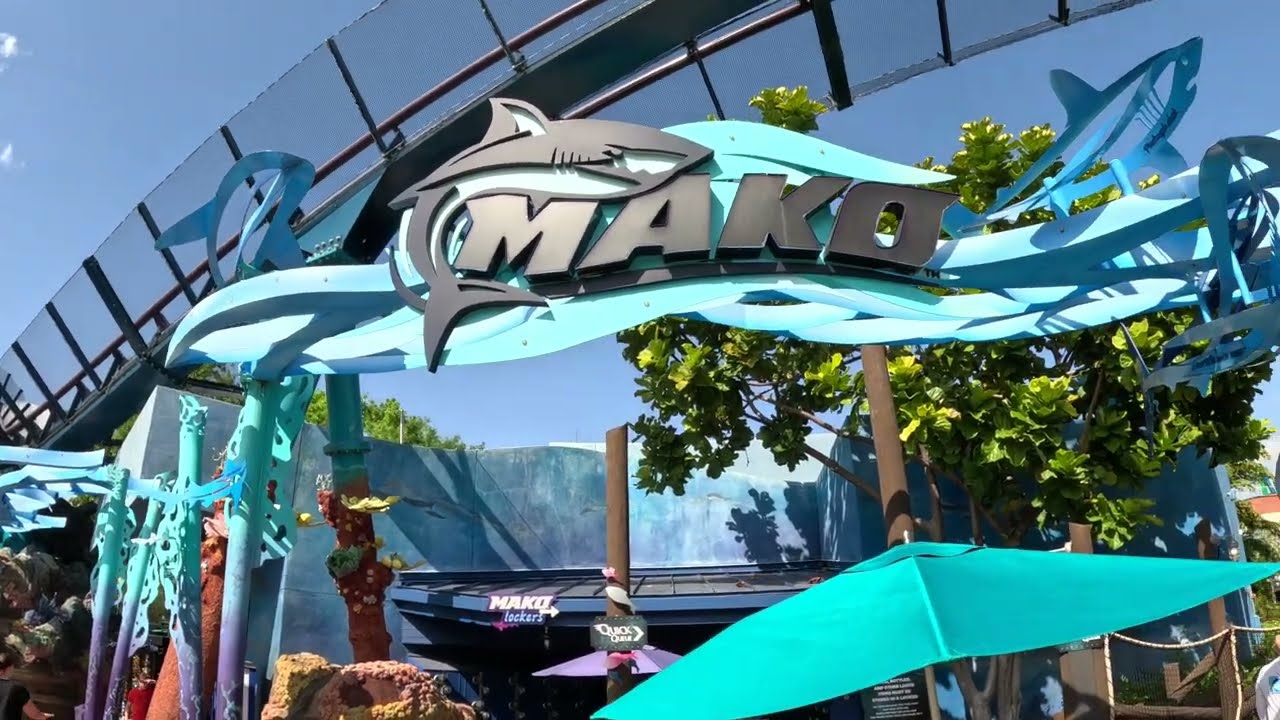 Seaworld Mako POV front row March 2023 - YouTube