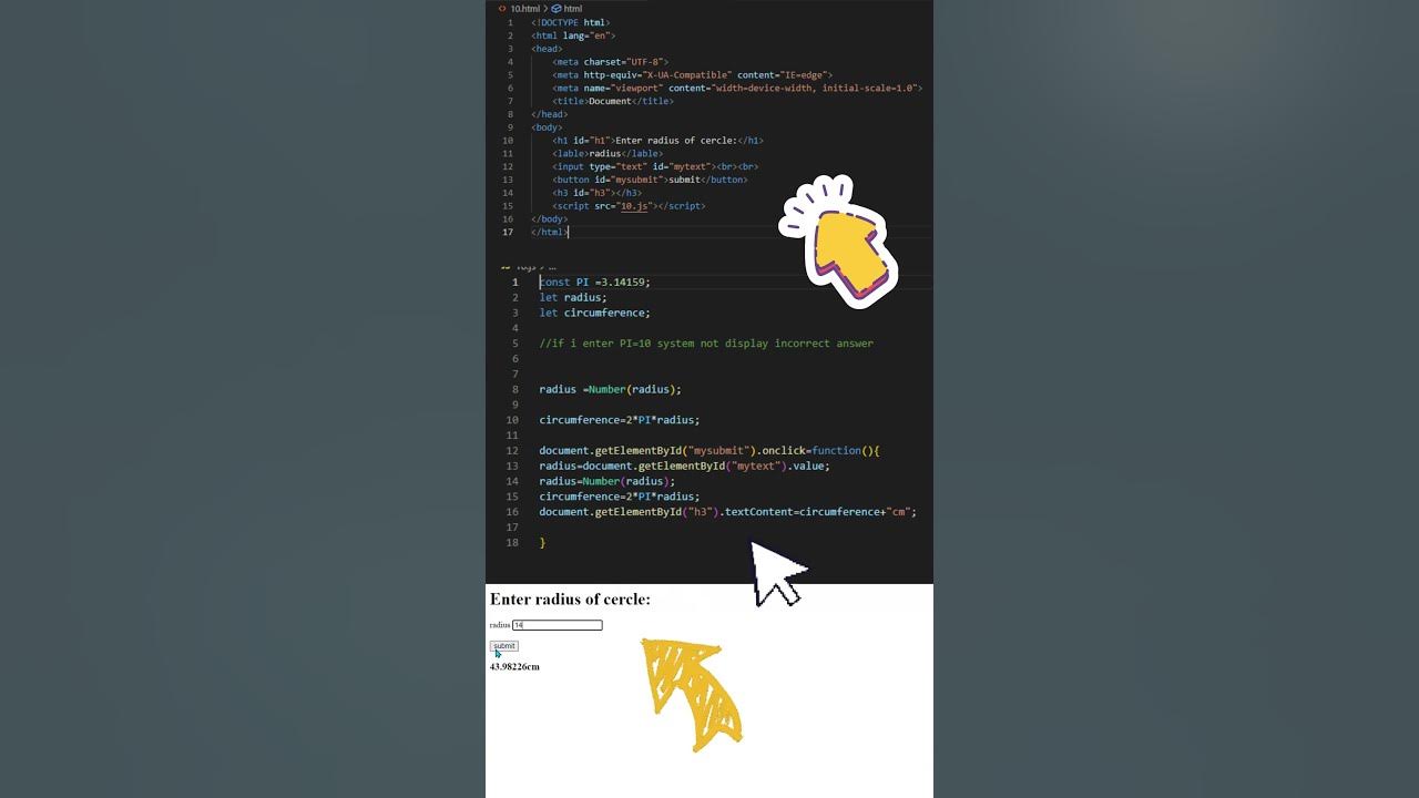 Calculate the Circumference of a Circle with JavaScript: A Beginner's ...