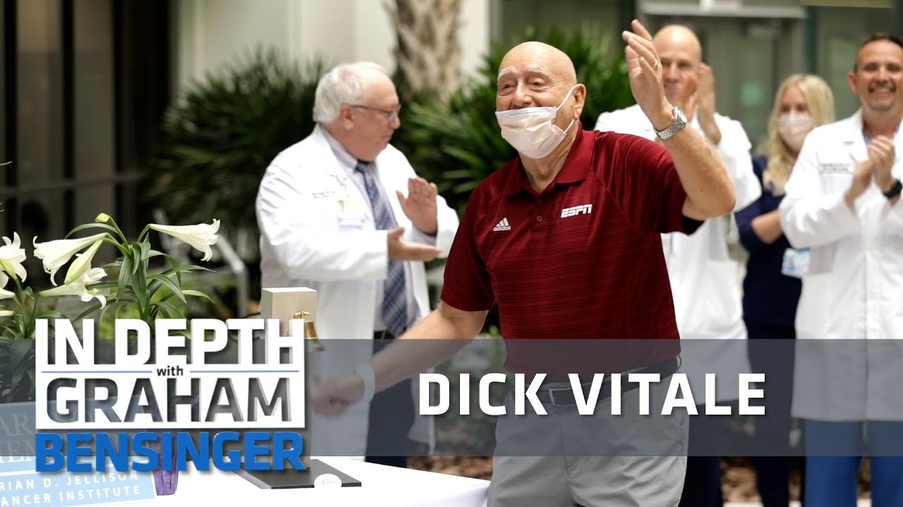 Step by step with Dick Vitale during final chemo treatment - YouTube