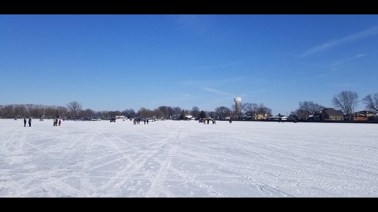 Walking on the frozen Mitchell's Bay, Ontario - Winter 2021 - YouTube