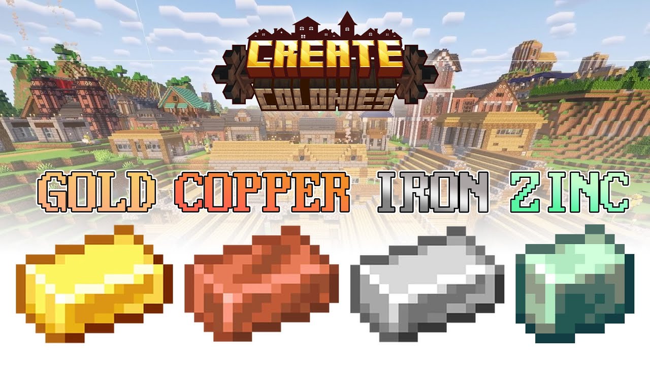 I Automated All the Metals With CREATE MOD - Create Colonies - YouTube