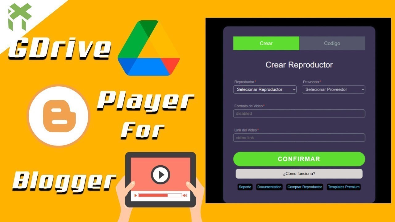 GDPLAYER Ultra Premium para Blogger v6.0.1 ｜ Crea tu propio reproductor ...