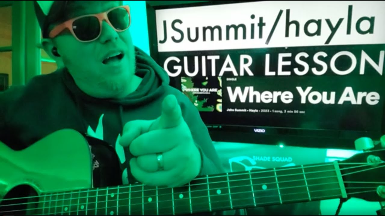 How We Broke Down Where You Are - John Summit and Hayla Guitar Tutorial (Beginner Lesson!) - YouTube